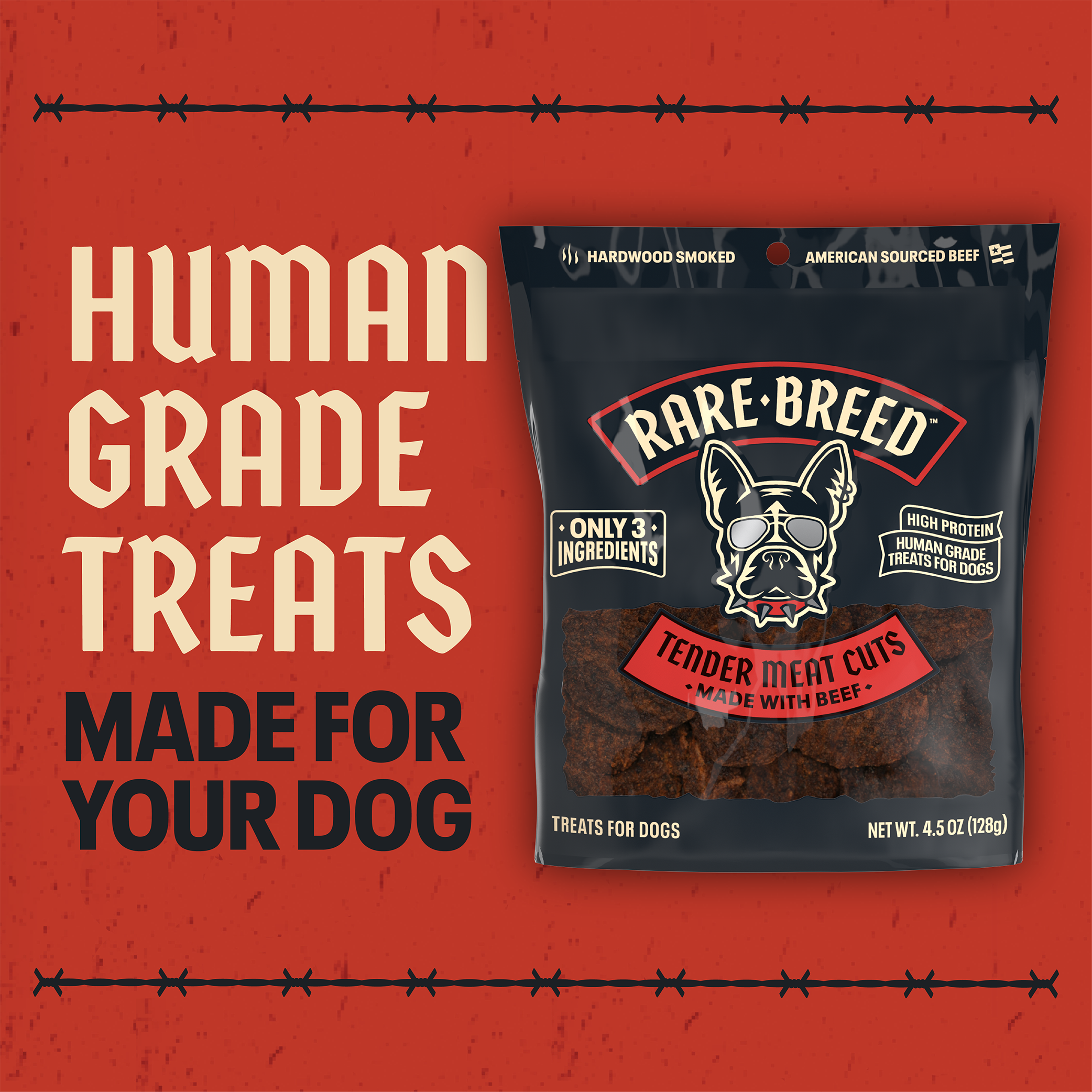 Real Beef Meat Treats – Rare Breed