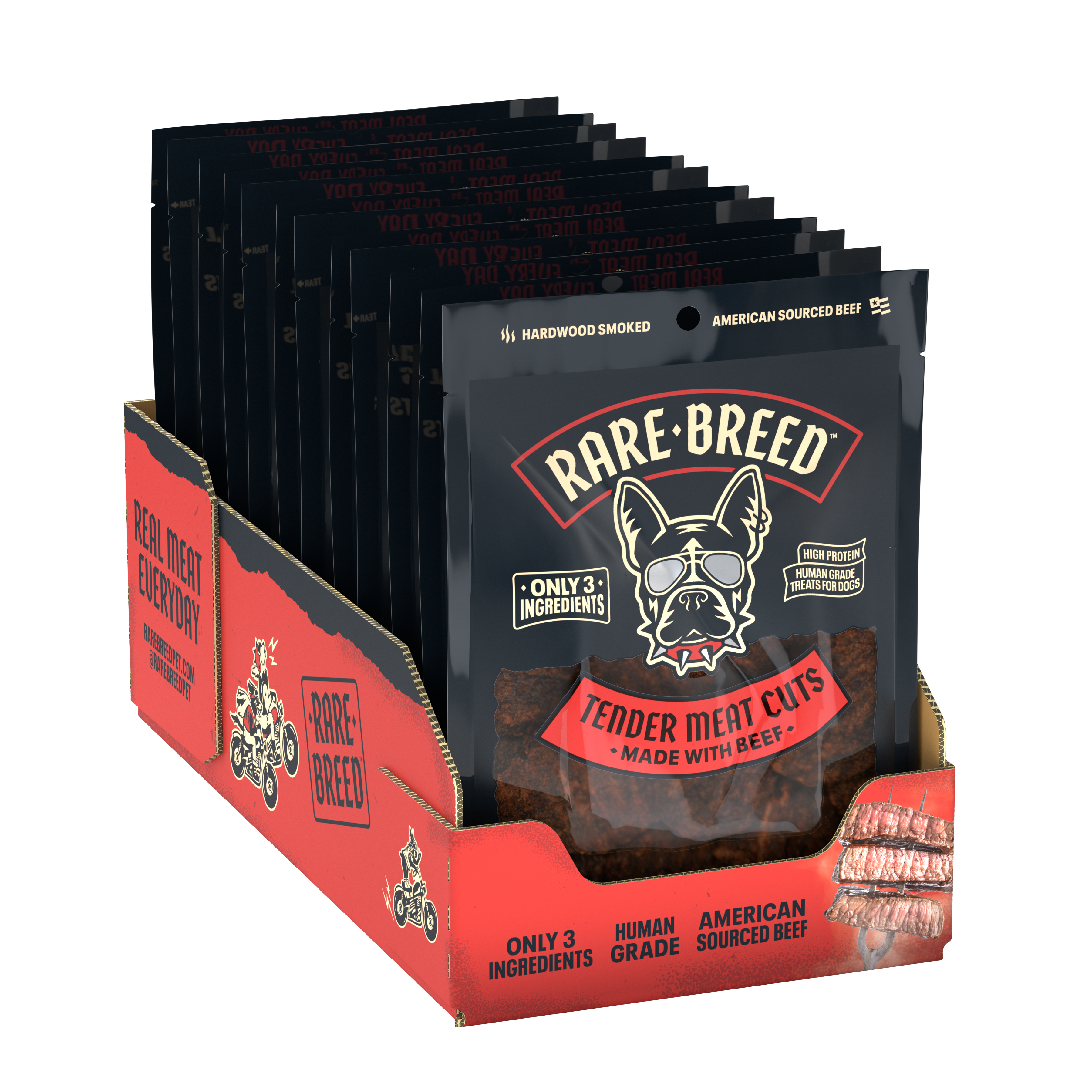 1oz Beef Tender Meat Cuts - Sold as a 12ct Case – Rare Breed