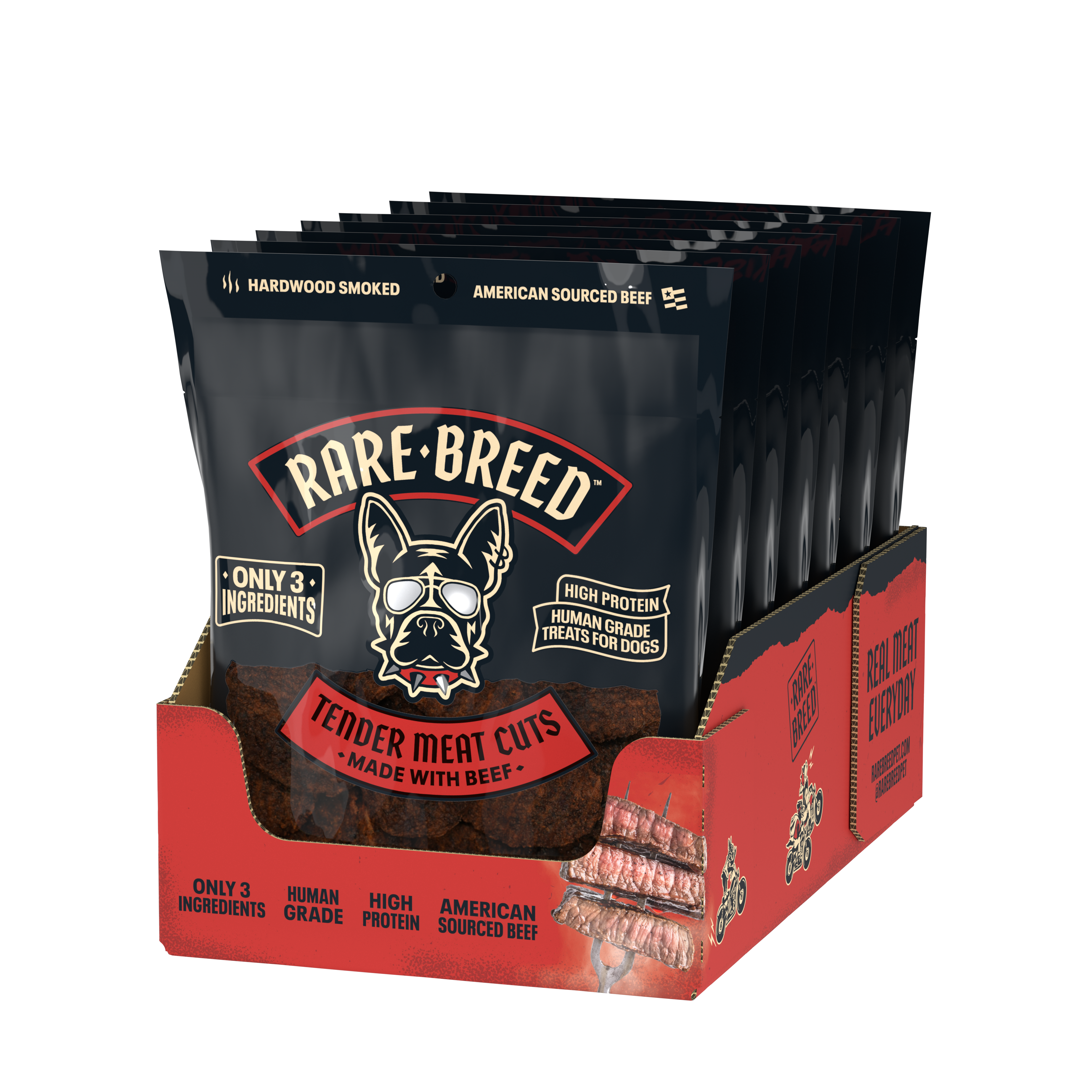 Rare Breed™ 4.5oz Meat Cut BUNDLE – 7 Beef + 7 Pork (14 Bags Total)