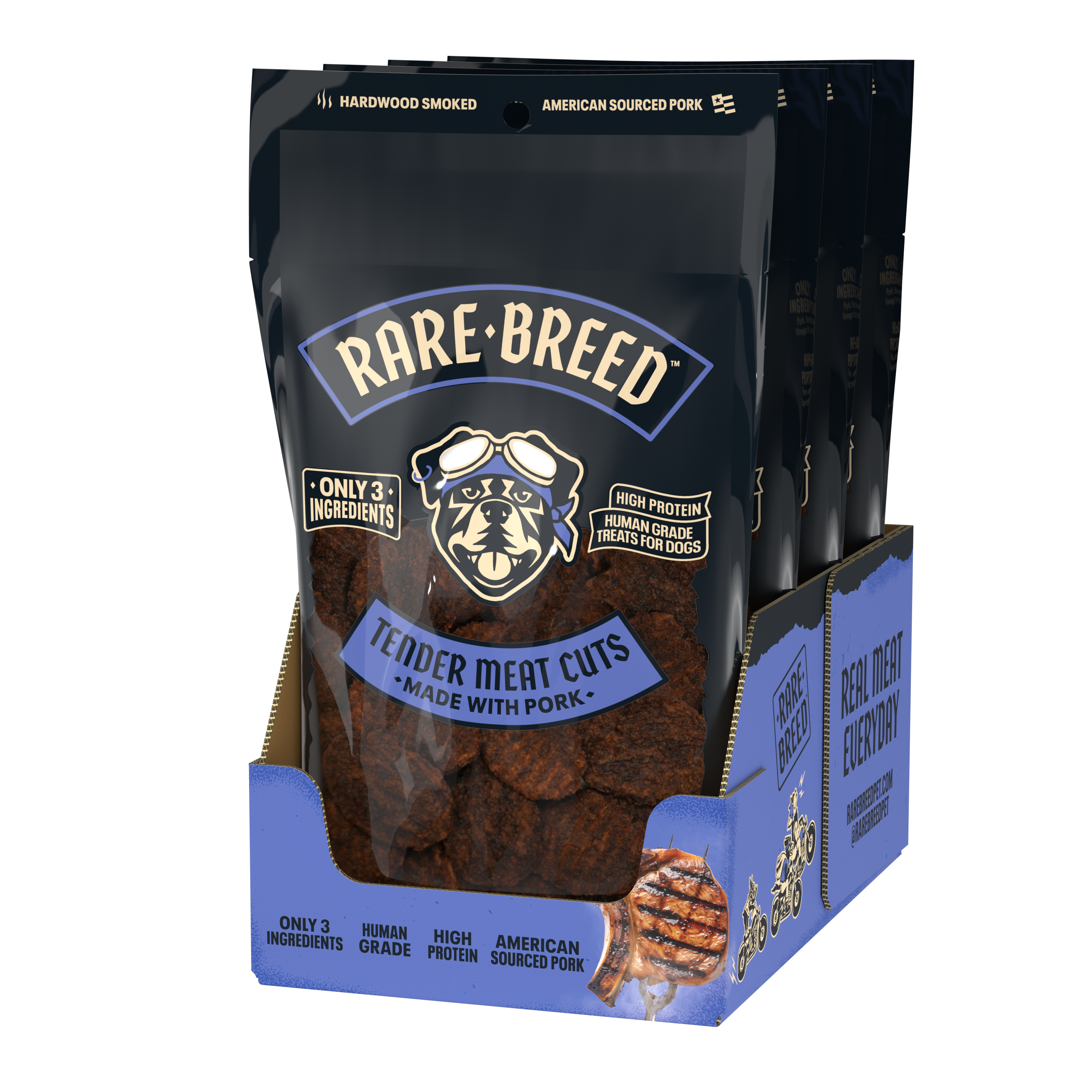 Rare Breed™ 12oz Meat Cut BUNDLE – 4 Beef + 4 Pork (8 Bags Total)